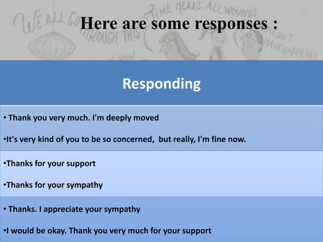 Expressing sympathy ilv | PPTX