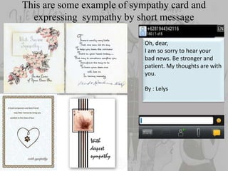 Expressing sympathy ilv | PPTX