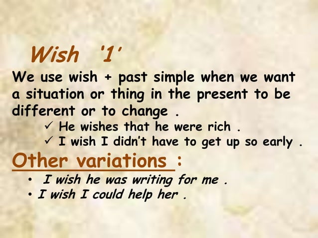 Expressing wishes. | PPTX