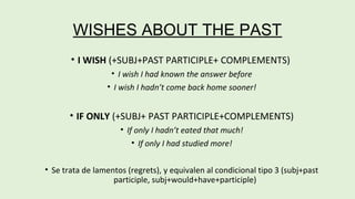 Expressing wish and regret in English | PPT