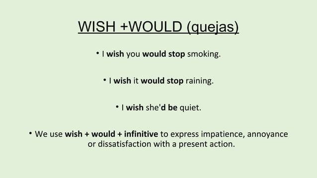 Expressing wish and regret in English | PPT
