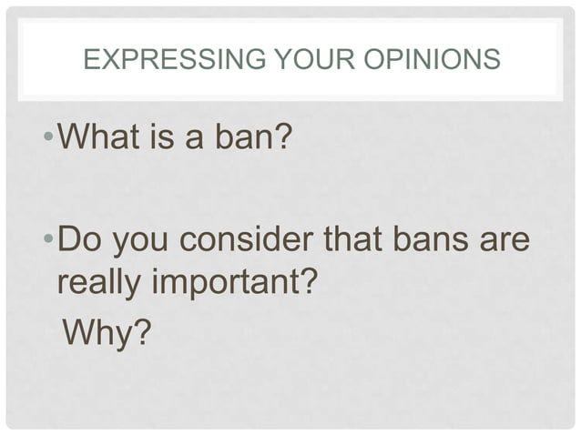 Expressing your opinions | PPT