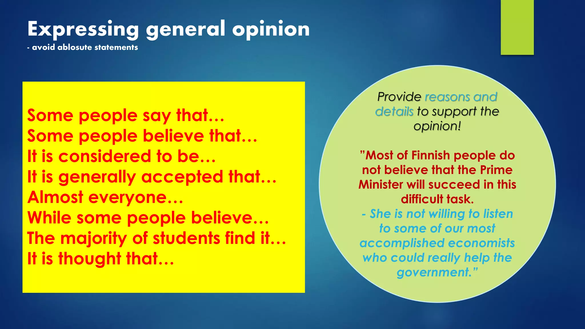 Expressing your opinions | PDF