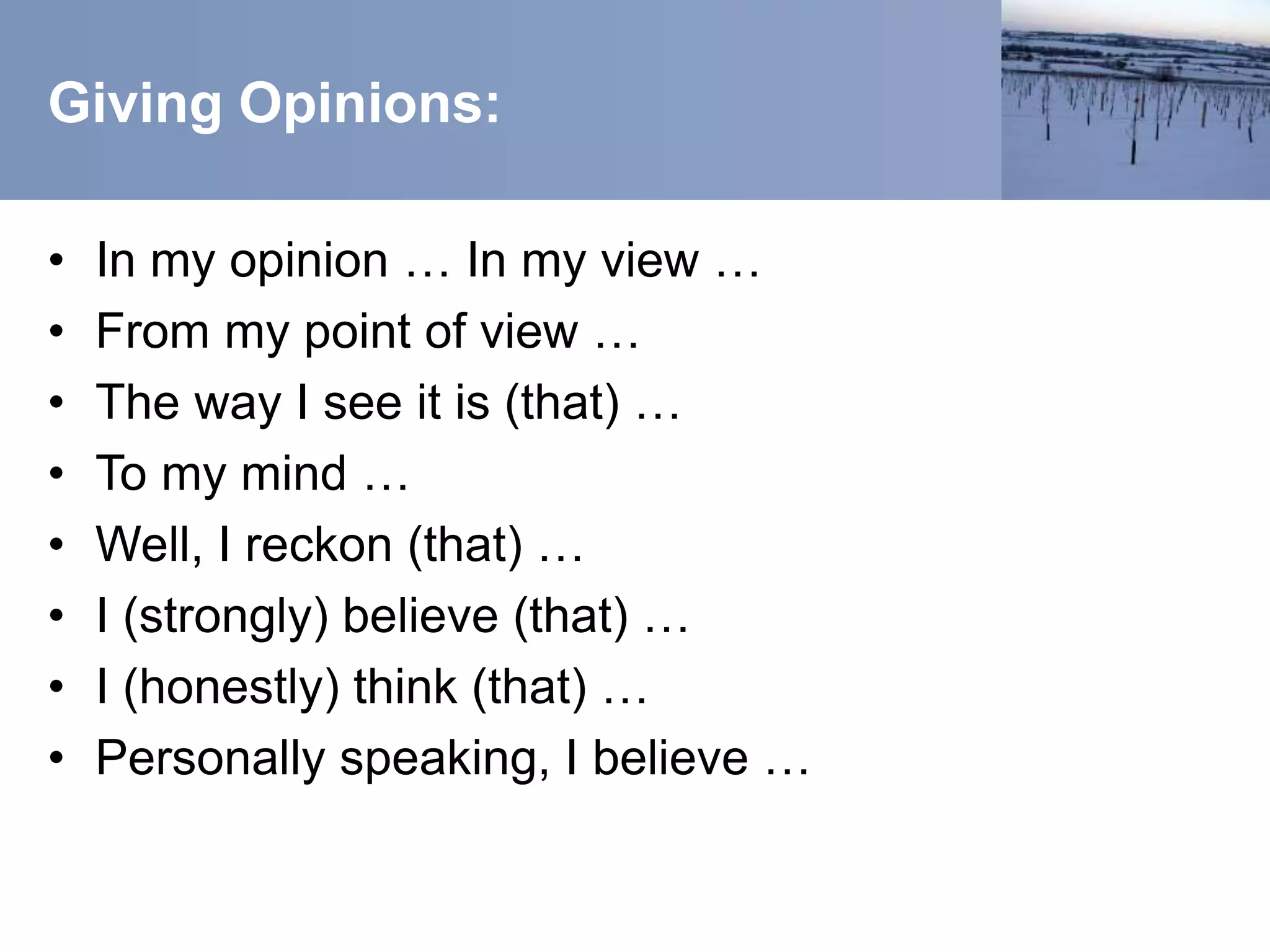 Expression (Asking and Giving opinion) | PPTX