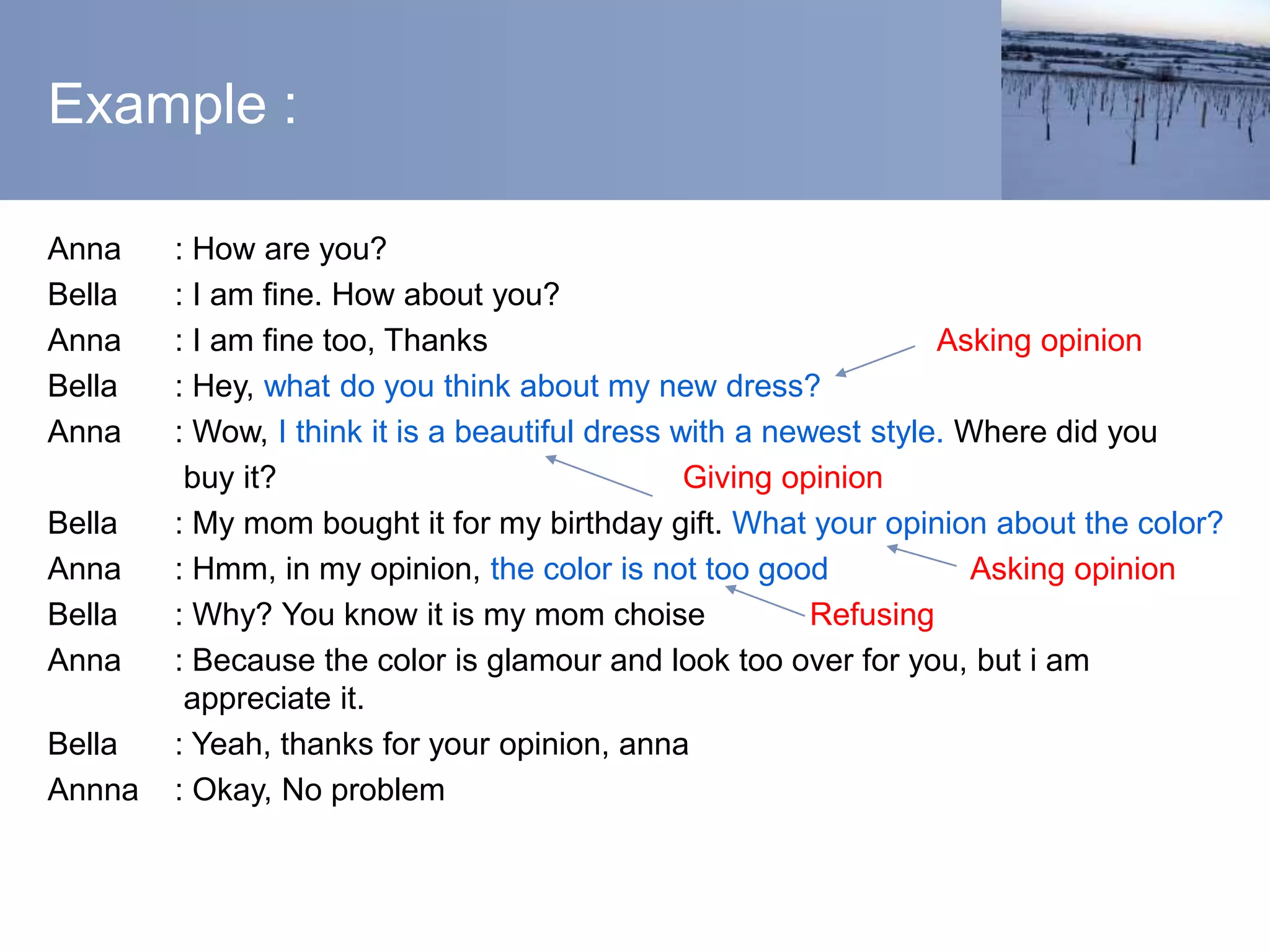 Expression (Asking and Giving opinion) | PPTX