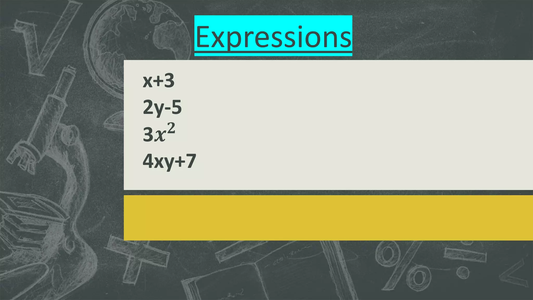 Algebraic Expressions | PPTX