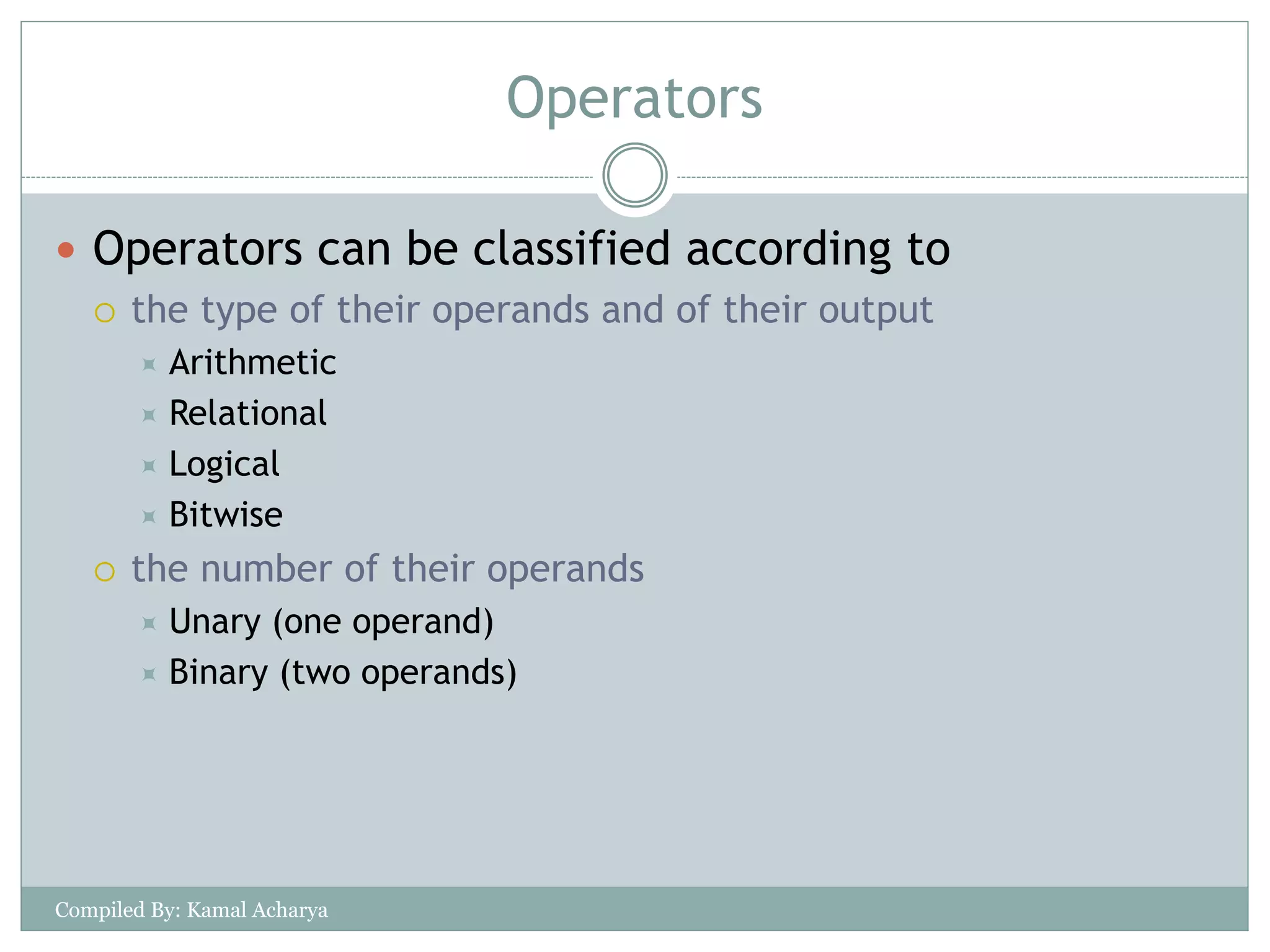 Expression and Operartor In C Programming | PPTX