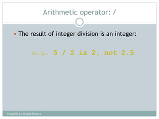 Expression and Operartor In C Programming | PPTX