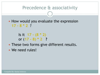 Expression and Operartor In C Programming | PPTX