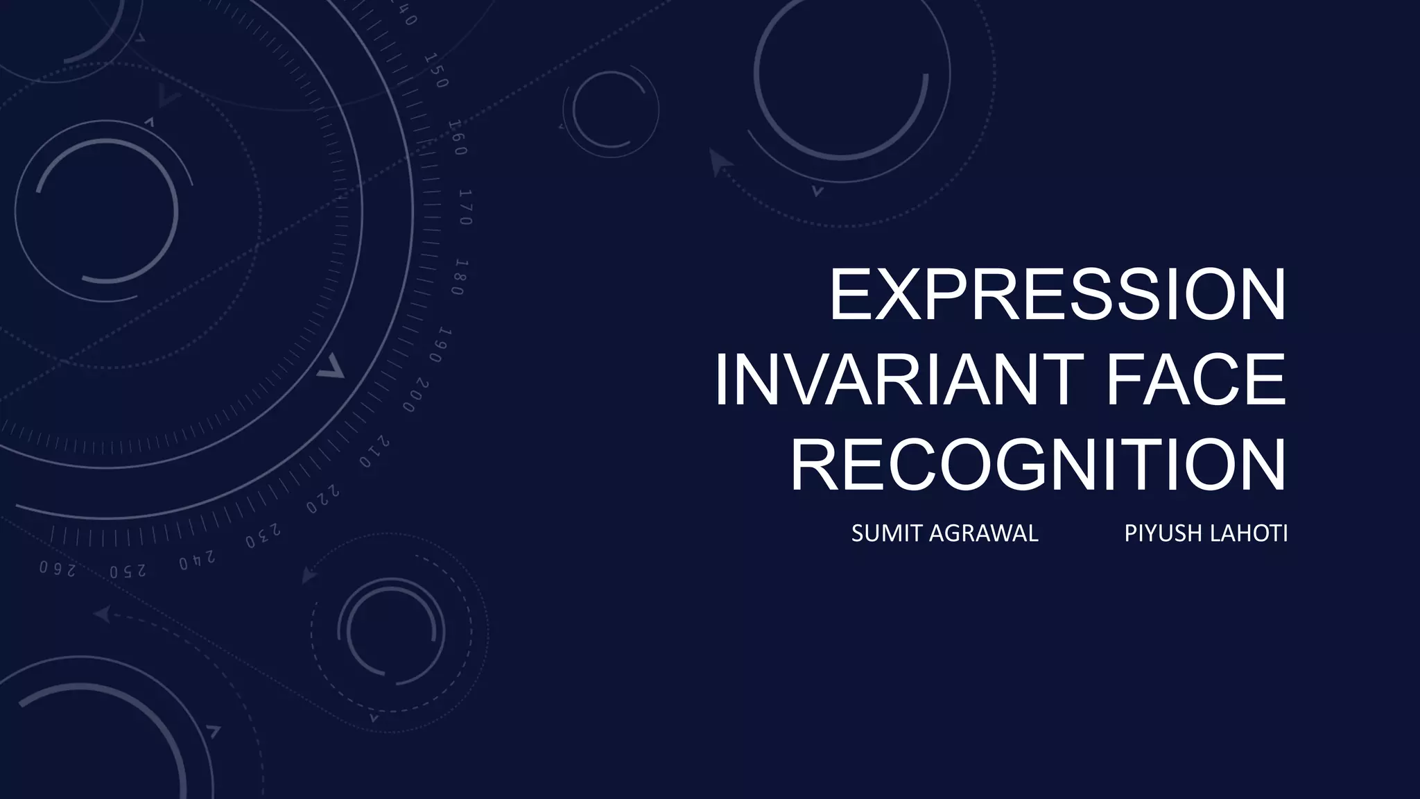 Expression invariant face recognition | PPT