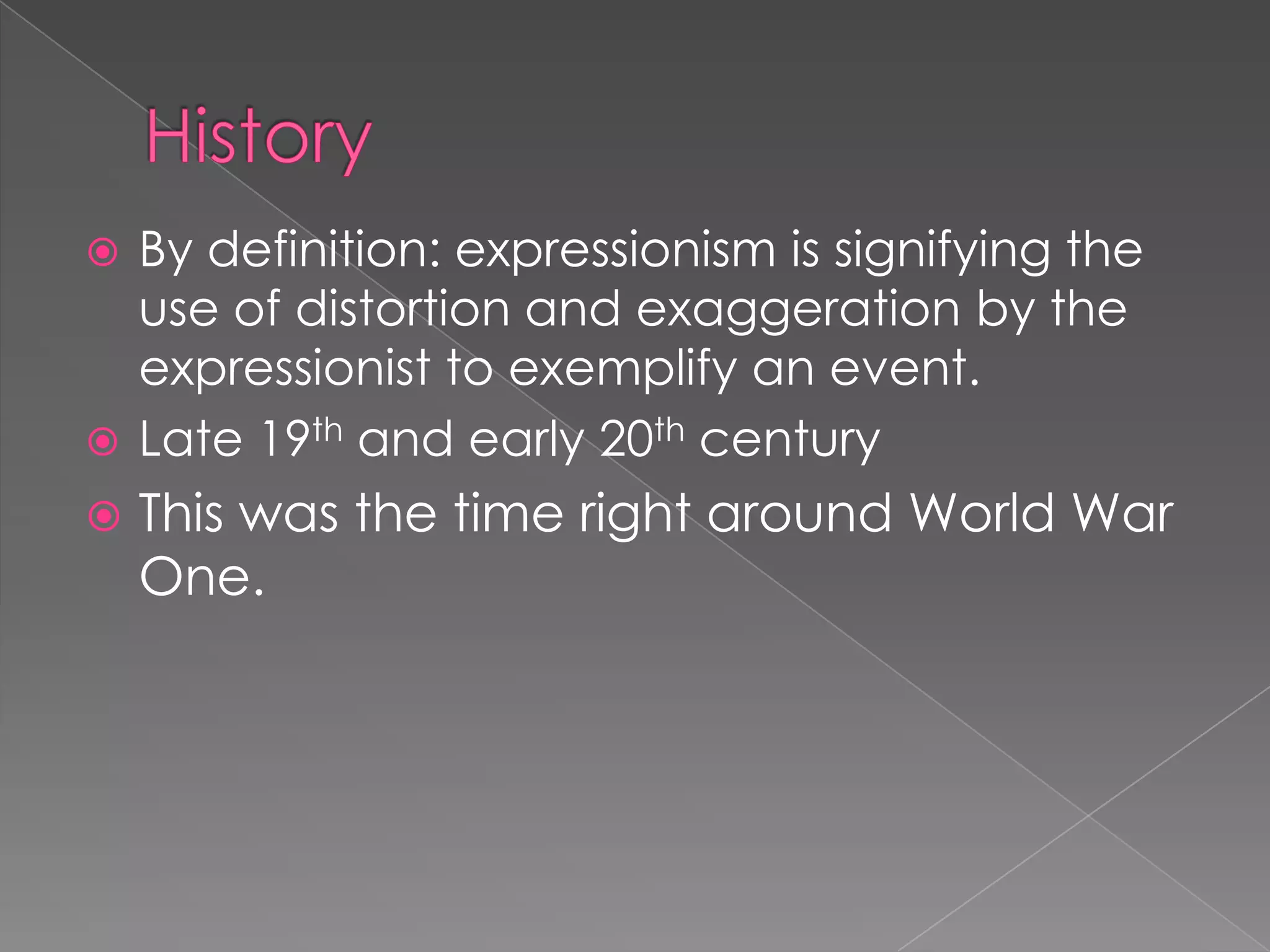 Expressionism | PPTX