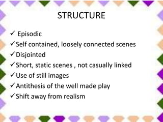 EXPRESSIONISM, SURREALISM & POST MODERNISM IN EUROPEAN PLAYWRIGHTS | PPT