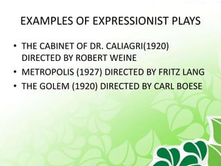 EXPRESSIONISM, SURREALISM & POST MODERNISM IN EUROPEAN PLAYWRIGHTS | PPT