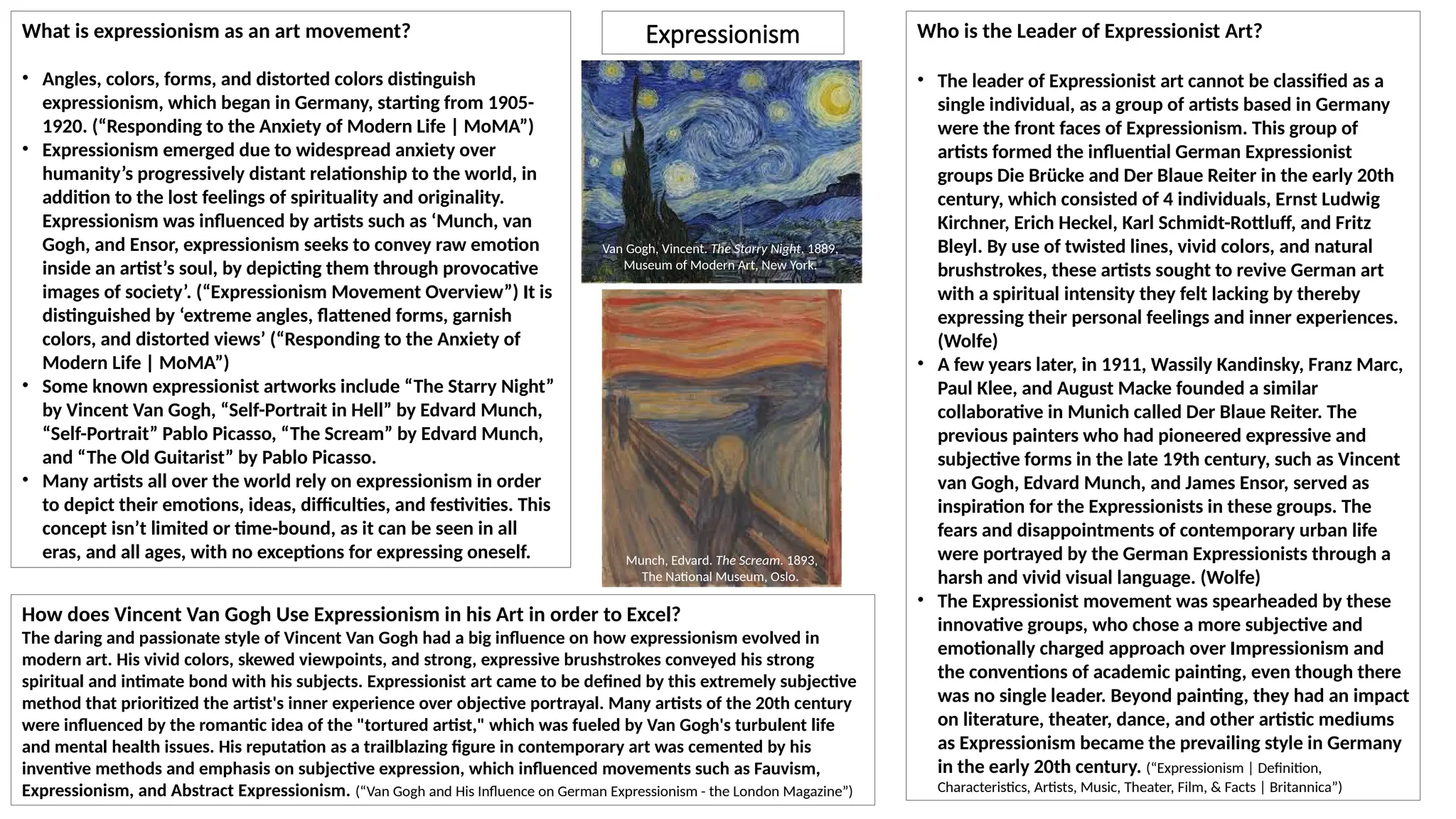 Expressionism - International Grade 10 i | PPTX