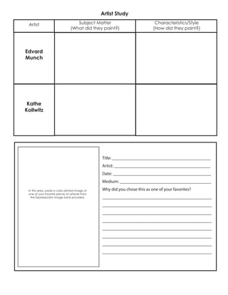 Expressionism arthistoryassignment | PDF | Desktop Publishing ...