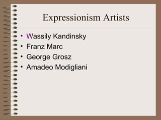 Expressionism Art Project | PPT | Modern Art | Fine Art
