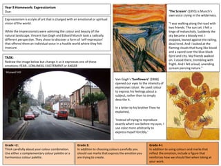 Expressionism homework task | PPT