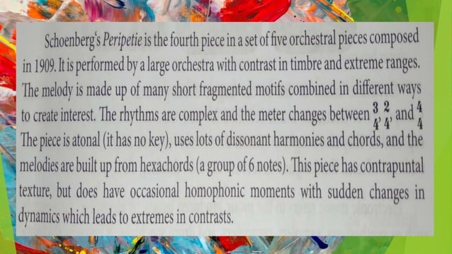 Expressionism in music | PPTX | Classical Music | Music