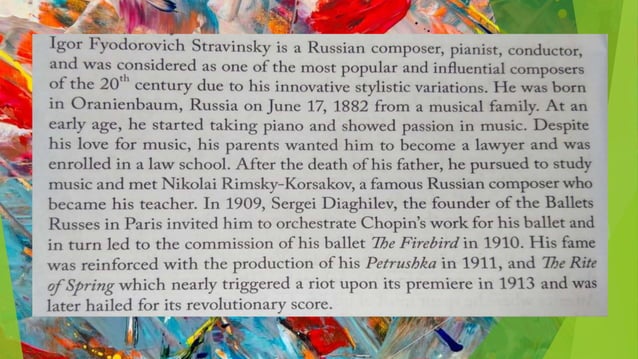 Expressionism in music | PPTX | Classical Music | Music