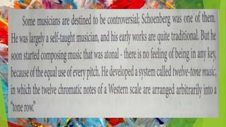 Expressionism in music | PPTX
