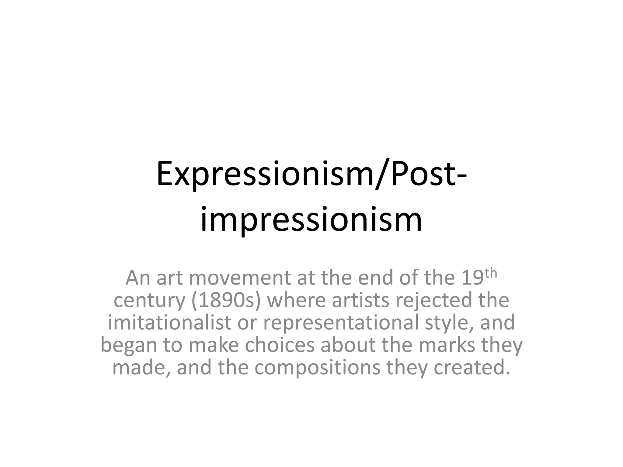 Expressionism still life | PPTX