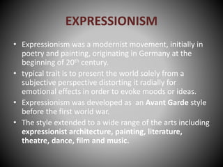 Expressionist architecture | PPTX