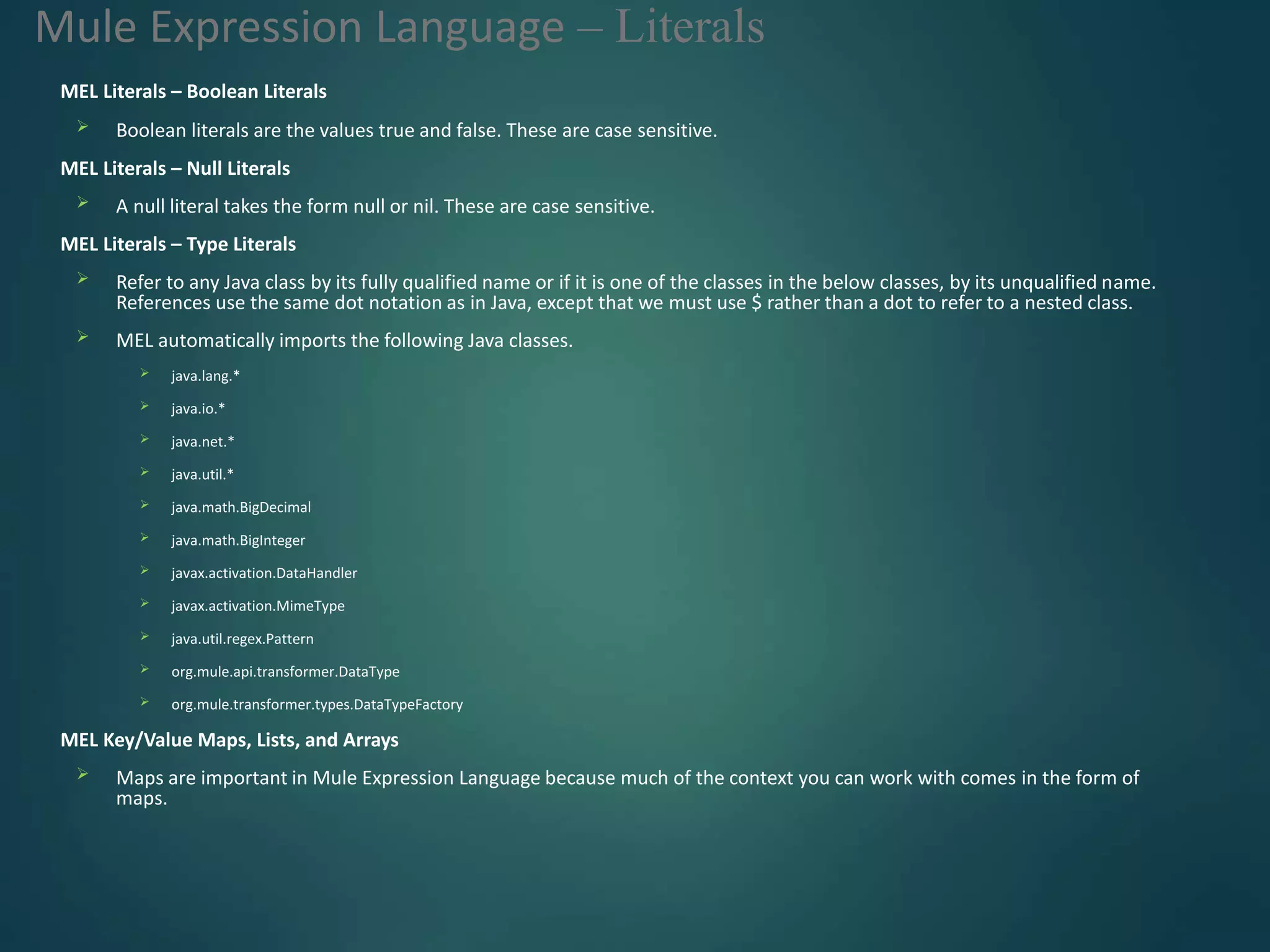 Expression language in mule | PPT