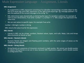 Expression language in mule | PPT