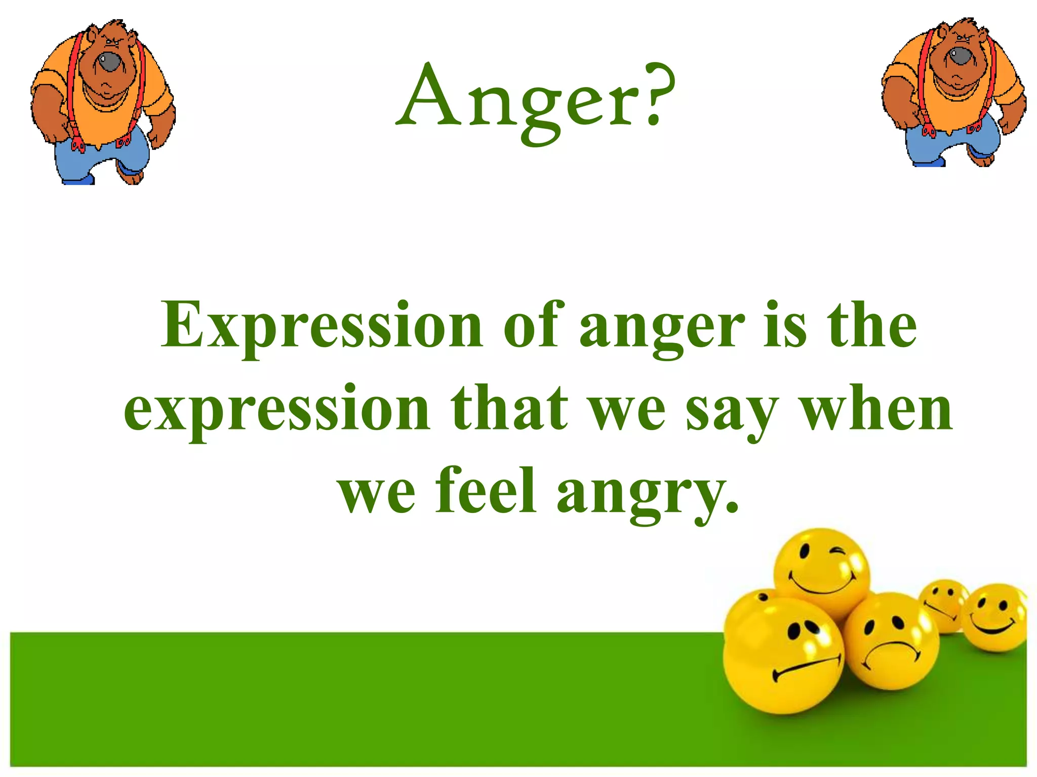 Expressing Feelings: Anger | PPT