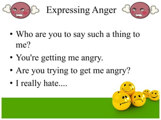 Expression of anger | PPT