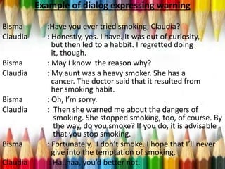 Expression of giving warning | PPTX