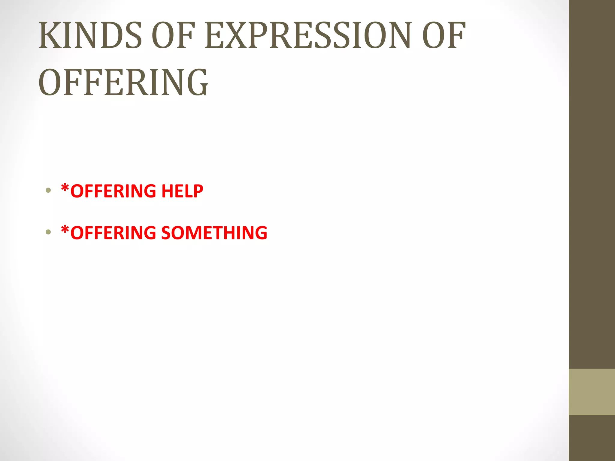 Expression of offering | PPTX