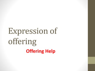 Expression of offering | PPTX