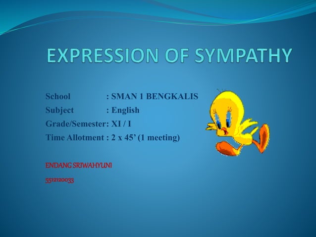Expression of sympathy | PPTX