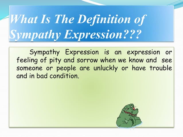 Expression of sympathy | PPTX