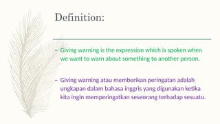 Expression of Warning English JHSMYS.pptx