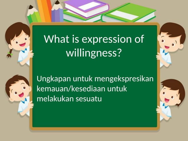 EXPRESSION OF WILLINGNESS grammar.ppt... | PPT