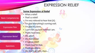 Expression Pain and Relief | PPTX
