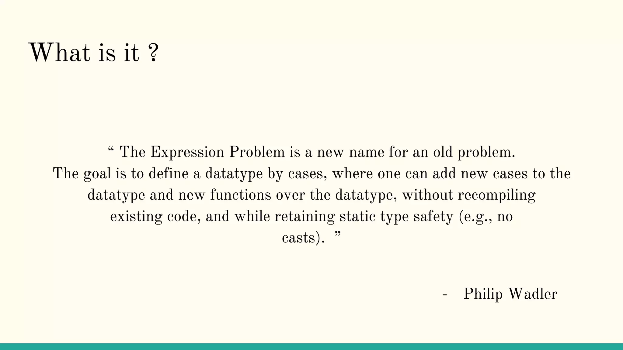 Expression problem | PPT