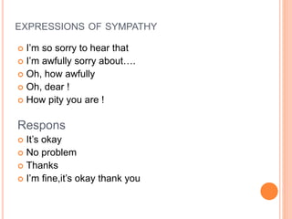 Expressions of Happiness, Symphaty, Instruction, and Attention | PPT