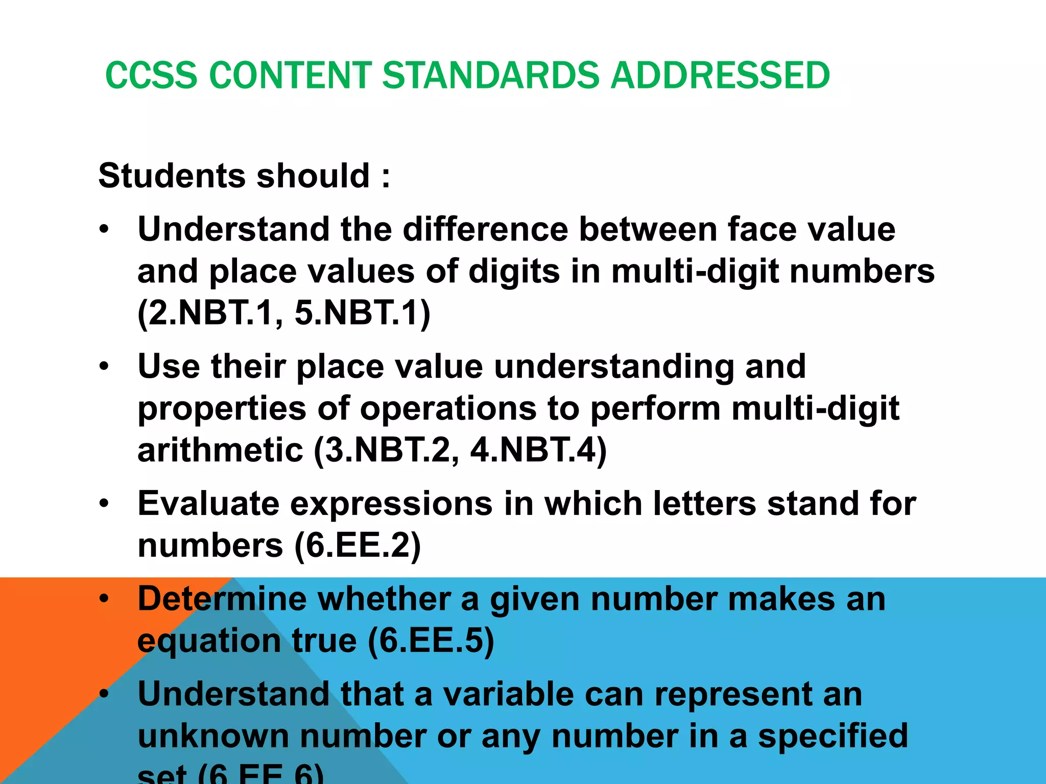 Expressions and equations with cryptarithmetic | PPTX