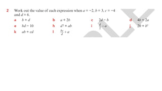 Expressions and Formulae.pptx Algebraic expressionsAlgebraic ...