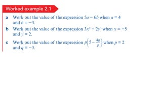 Expressions and Formulae.pptx Algebraic expressionsAlgebraic ...