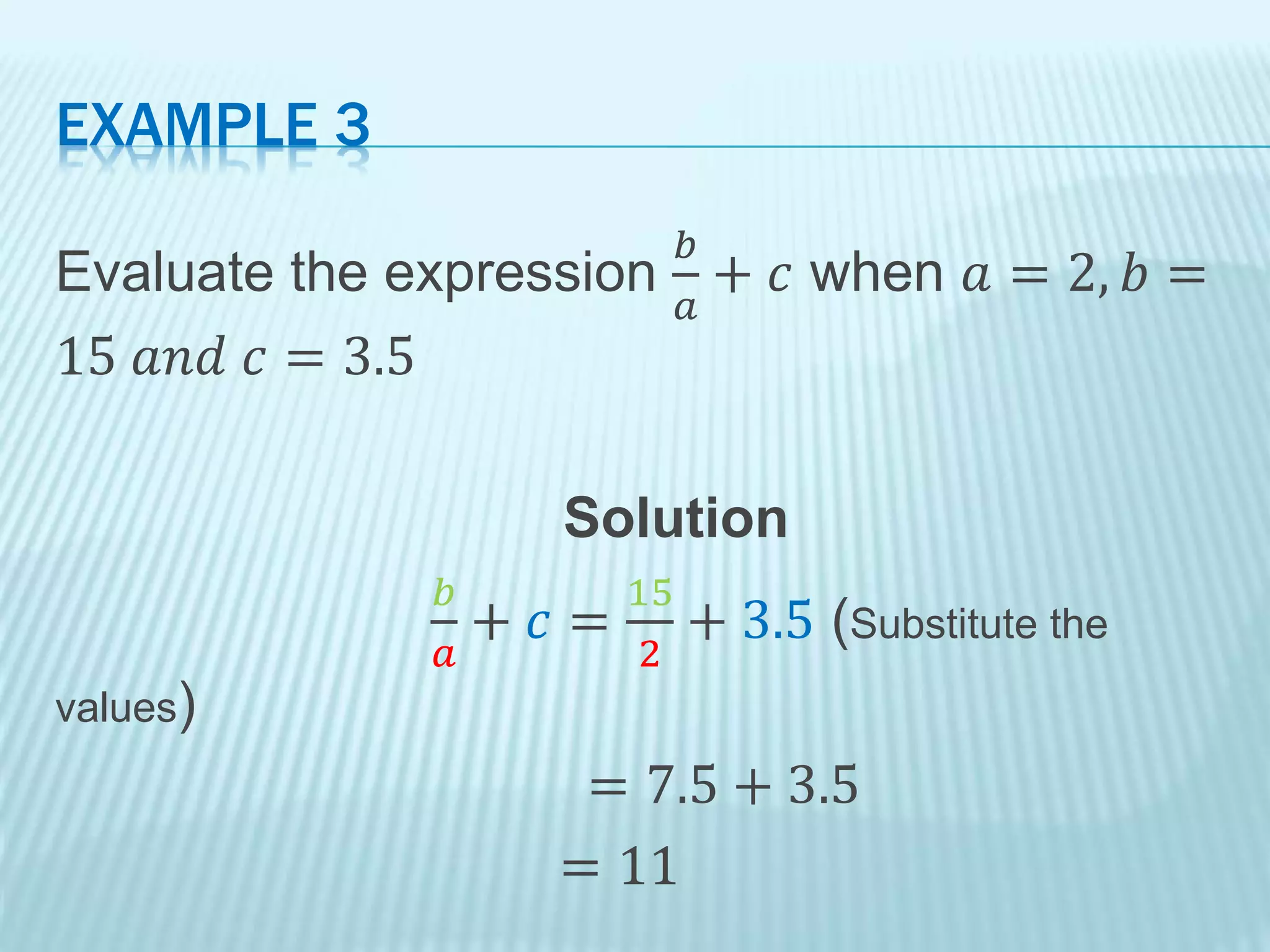 Expressions and variables | PPTX Expressions and variables | PPTX