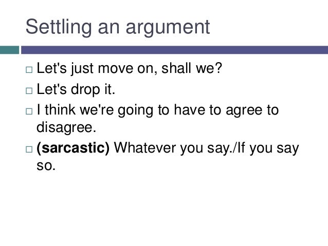Expressions for agreeing and disagreeing