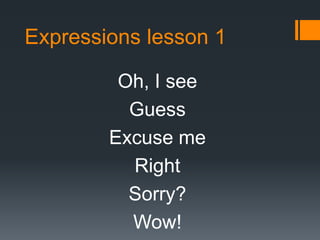 Units 1 to 4 daily English expressions to communicate | PPTX