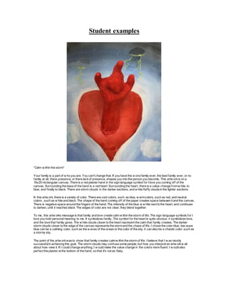 Expressions in plaster lesson plan | DOCX