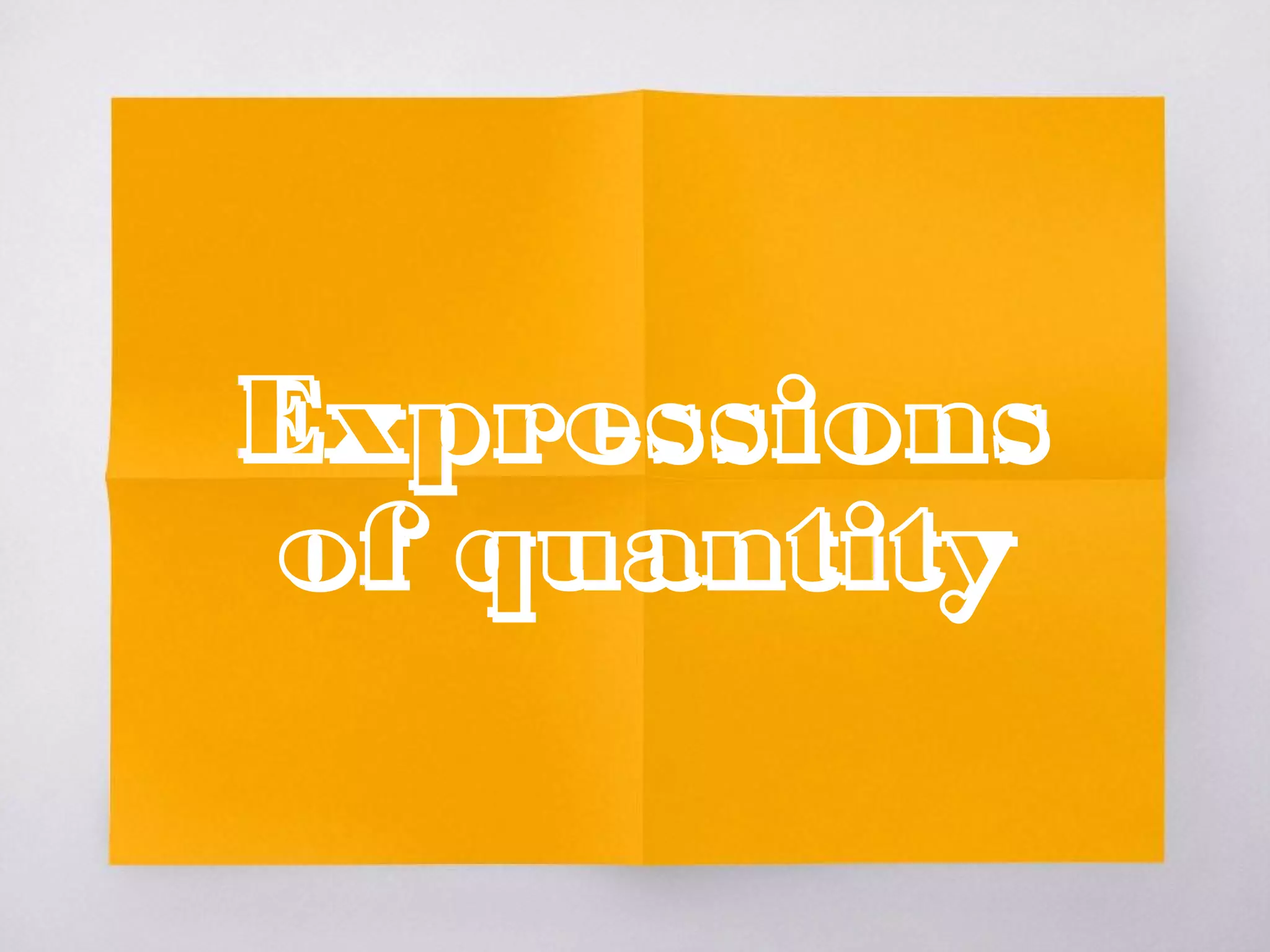 Expressions of quantities: some, any, much, many, a lot of and lots of ...