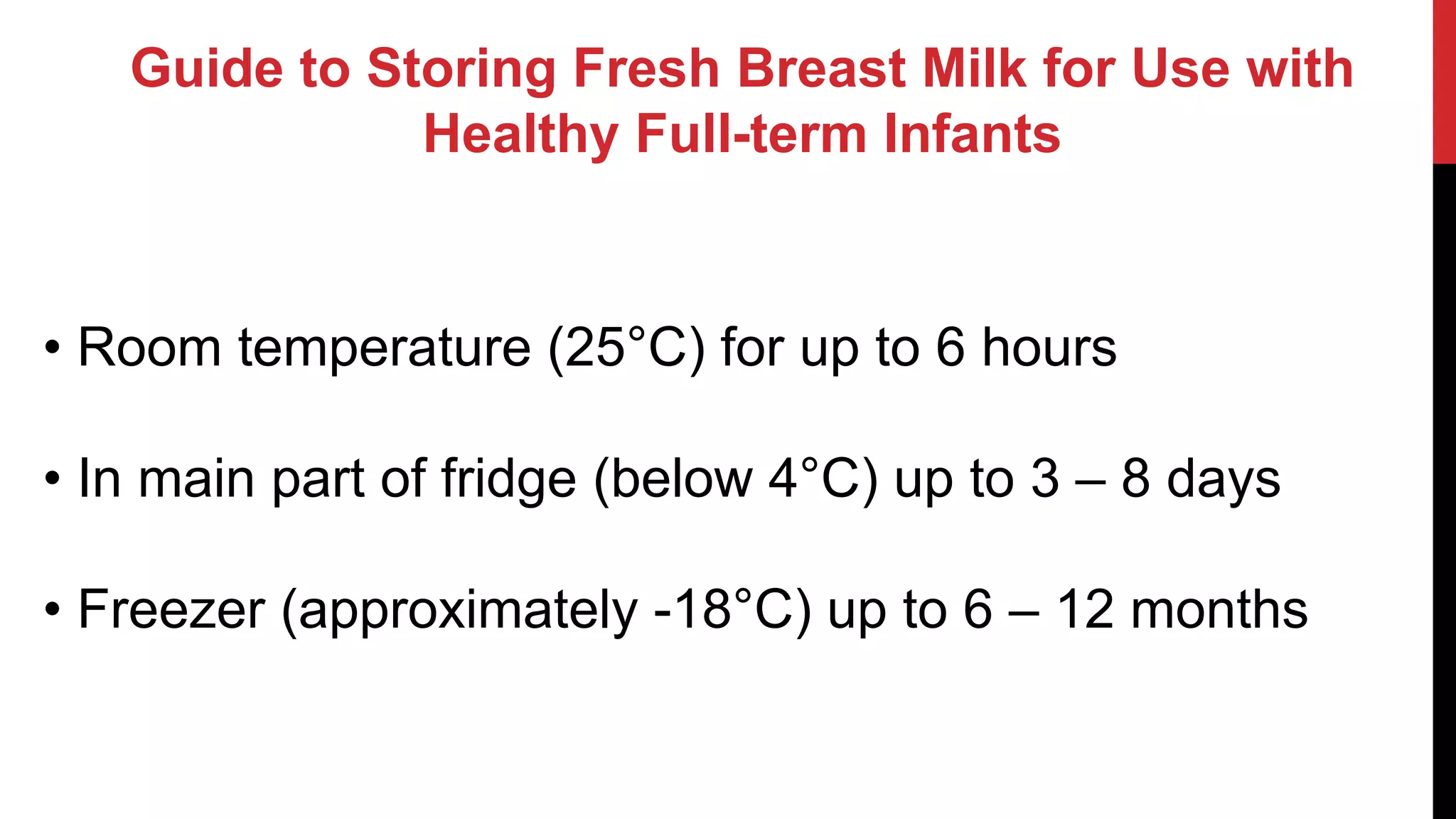 Expression and storage of breast milk | PPTX