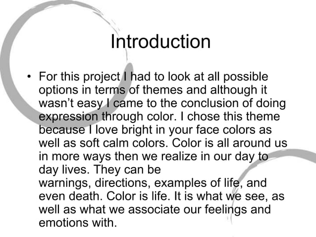 Expression through color | PPT
